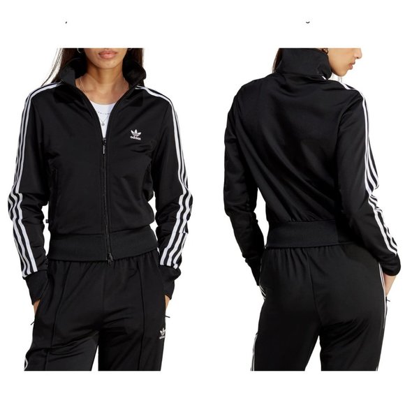 adidas | Jackets & Coats | Adidas Classic 3 Stripe Track Jacket Black ...